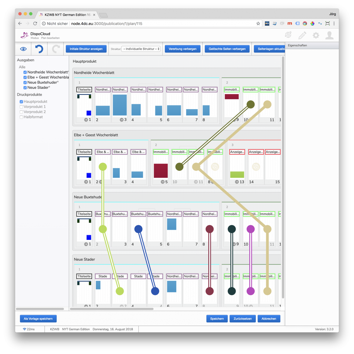 PlanEditor / Blattplanung - ClassWizard | Software für Verlage