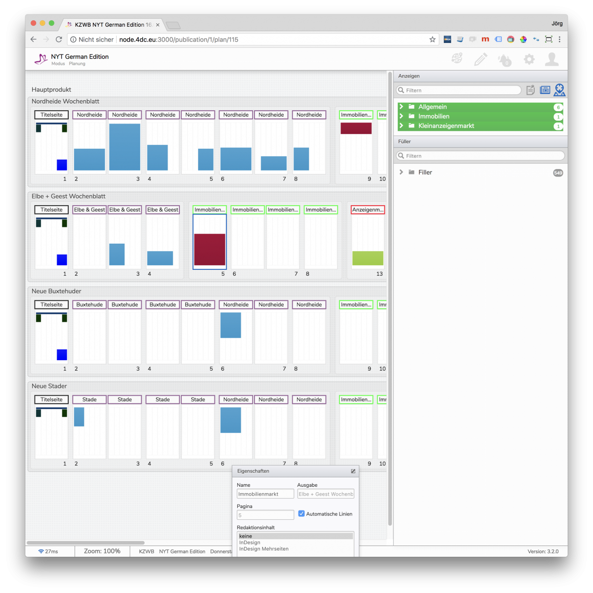 PlanEditor / Blattplanung - ClassWizard | Software für Verlage